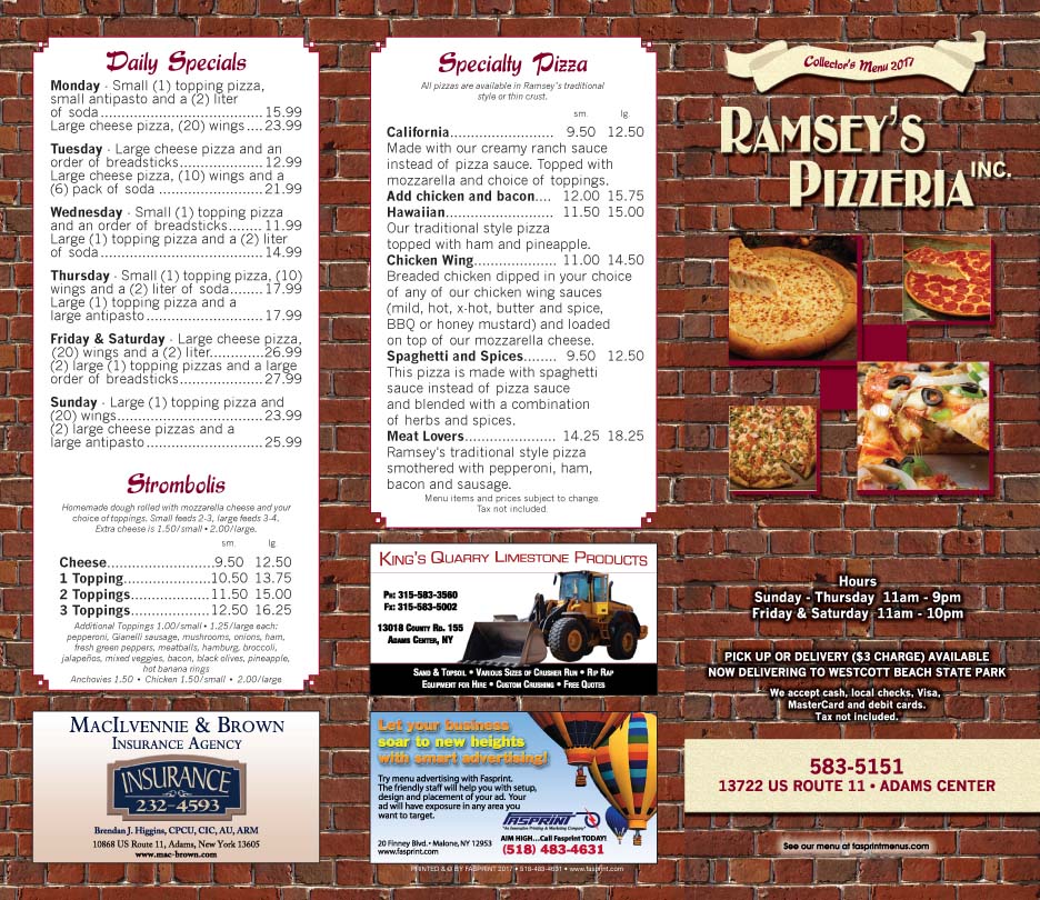 ramseys-2017-1 | Fasprint Menus