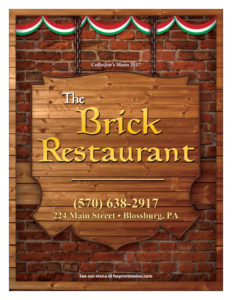 The Brick Tavern TO-1 | Fasprint Menus