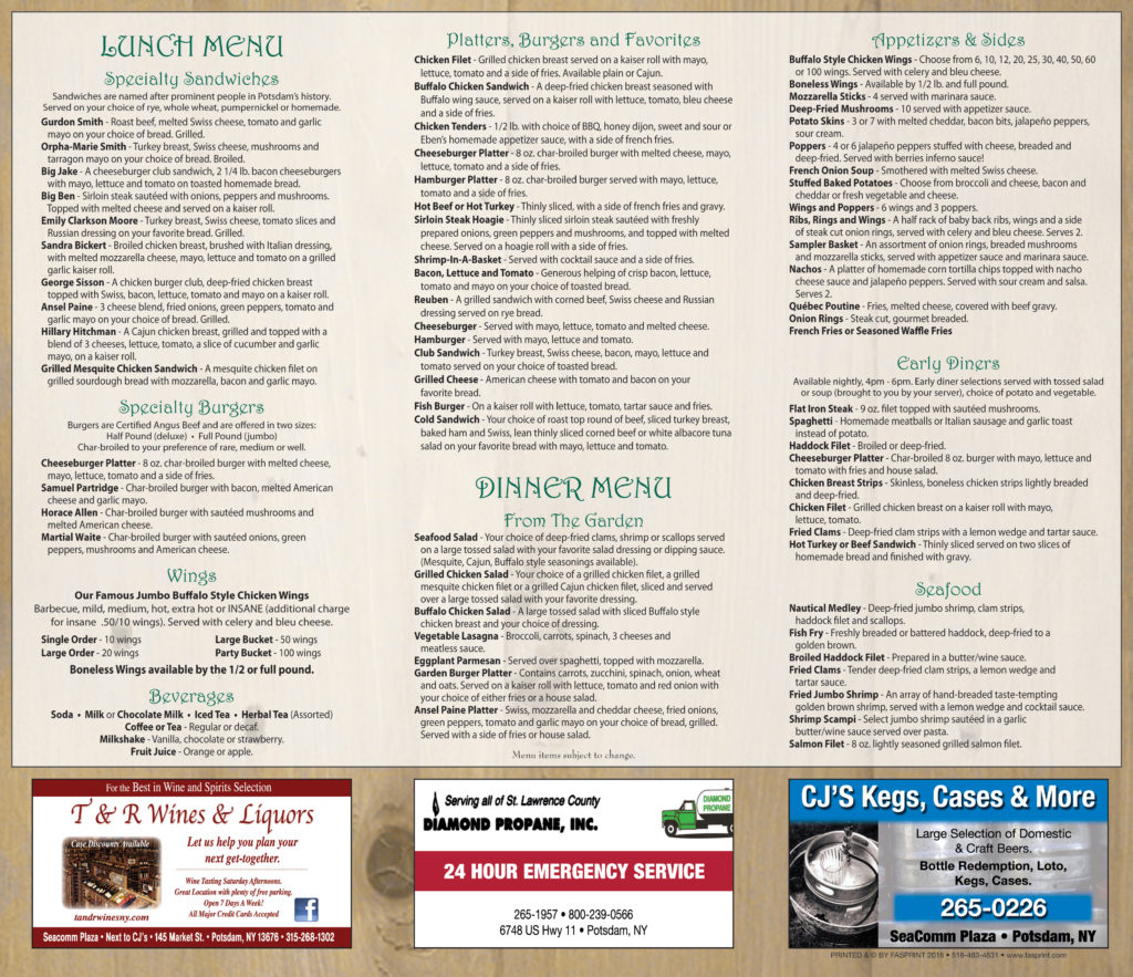 Ebens Hearth 2 | Fasprint Menus