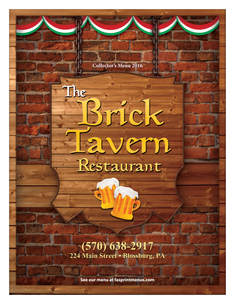 The Brick Tavern-1 | Fasprint Menus