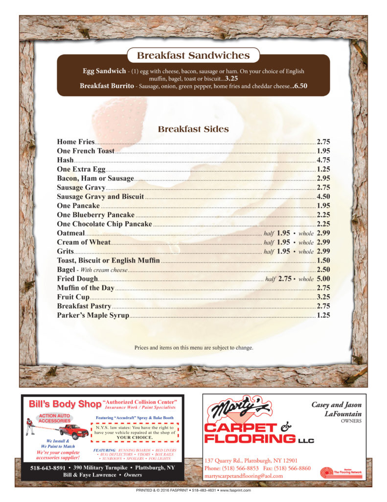 The Hungry Bear 2016-3 | Fasprint Menus