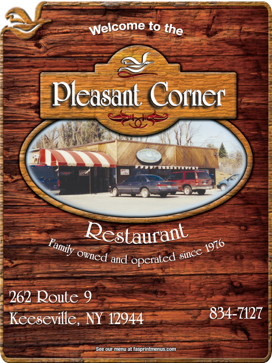 pleasant-corner-restaurant | Fasprint Menus