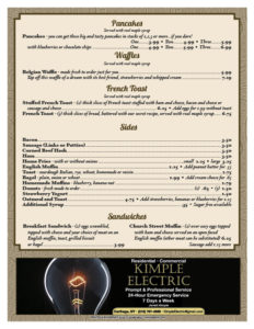 Church Street Diner WEB3 | Fasprint Menus