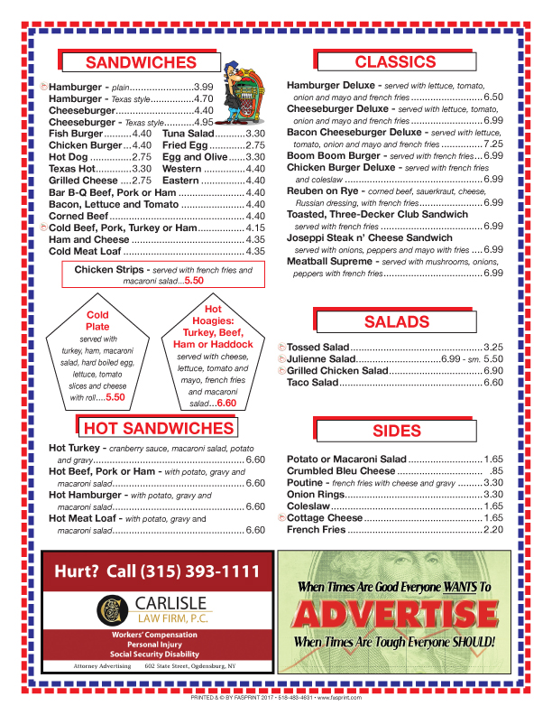 Phillips Diner 2017-3 | Fasprint Menus