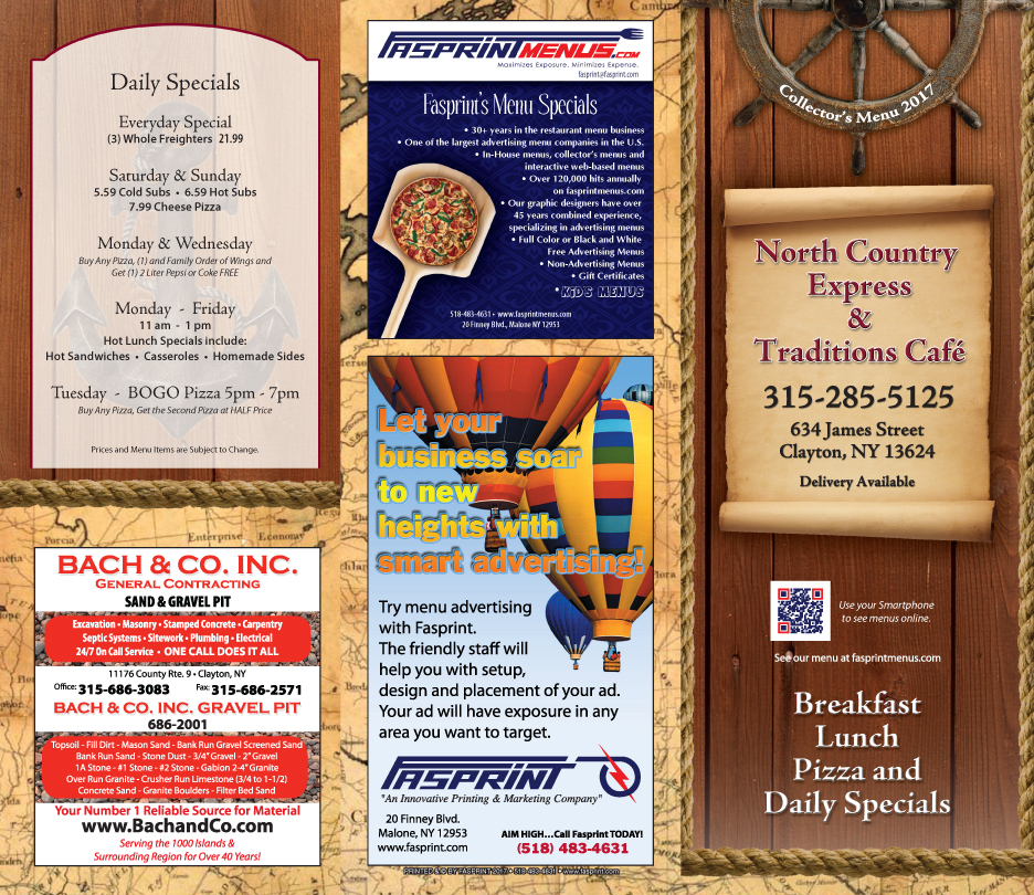 NorthCountryExpress2017-1 | Fasprint Menus
