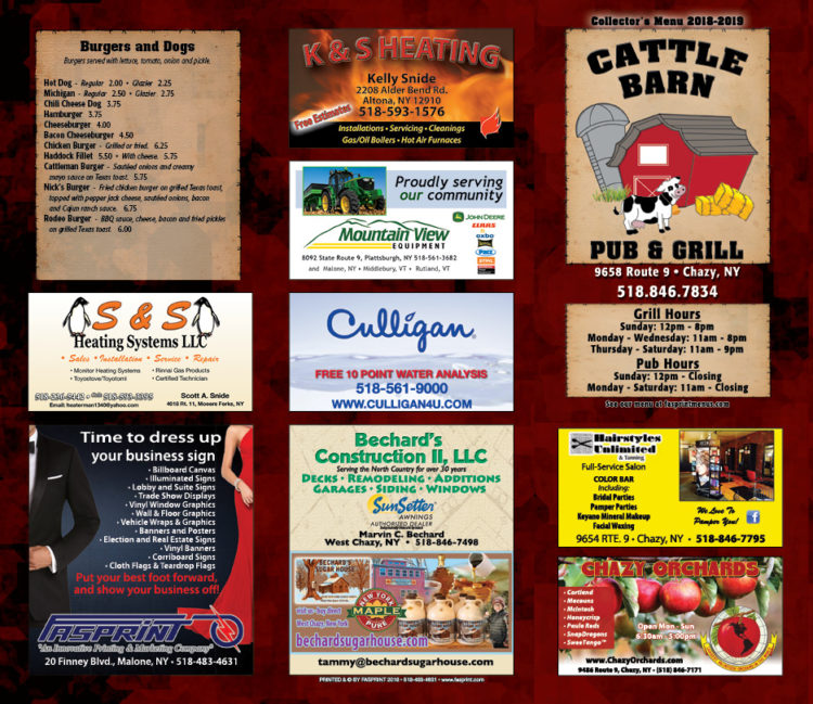 Cattle Barn 2018 | Fasprint Menus