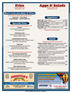 Pit Stop Diner 20193 | Fasprint Menus