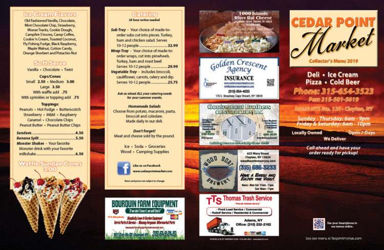 Cedar Point 2019 | Fasprint Menus