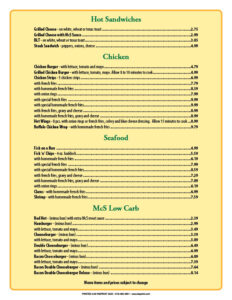 McSweeney Red Hots 20205 | Fasprint Menus