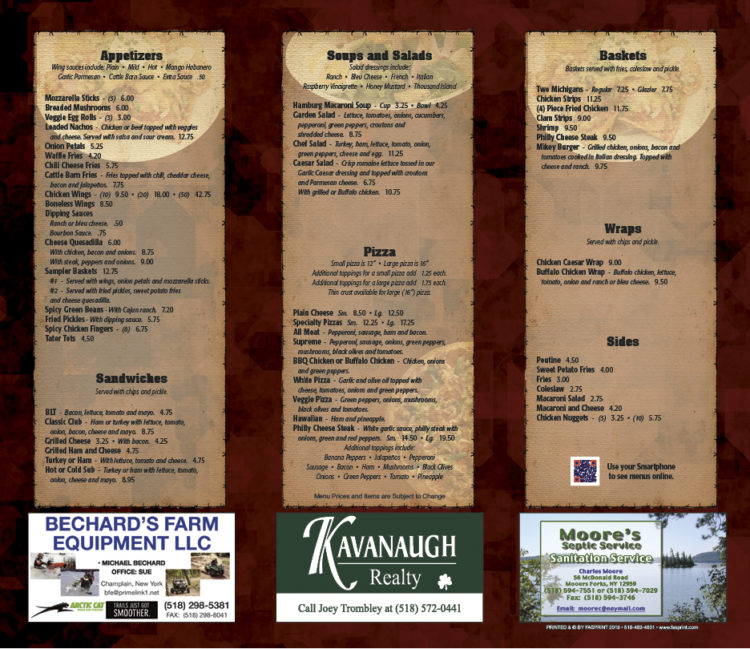 Cattle Barn 20192 | Fasprint Menus