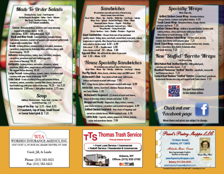 McDermott's Midtown Deli | Fasprint Menus