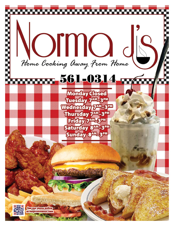 Norma J 2019 | Fasprint Menus
