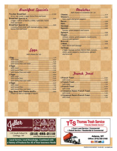 Longways Diner 20202 | Fasprint Menus