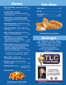 Turner Inn 20202 | Fasprint Menus